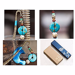 QULACO Chinese Style Bookmark Metal Bookmark Creative Retro Bookmarks [G]
