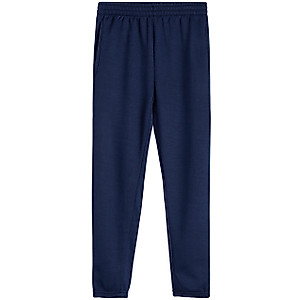 Quad Seven Boys' Fleece Jogger Set - 2 Piece Basic Solid Full Zip Hoodie and Sweatpants for Boys (Size: 8-18), Size 8-10, Navy