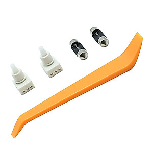 Vkinman 2Pcs Interior Light Switch + 2Pcs Bonus Map Dome Light LED Bulbs Fit for Honda Accord/Dodge/Pilot/Ridgeline/Odyssey/Ram 1500 Replace 34404-SDA-A21, 34404-SDA-A22D3, 924-798