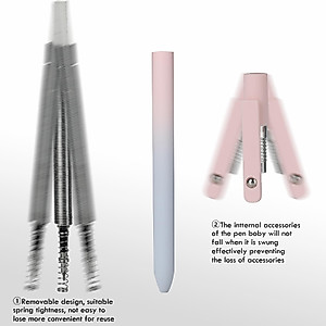 Ddaowanx Gel Pens, 5 Pcs 0.7mm Quick Dry Black Ink Pens Fine Point Smooth Writing Pens, Cute Office School Supplies Gifts for Women (5 Pcs Gradient-Black Ink)