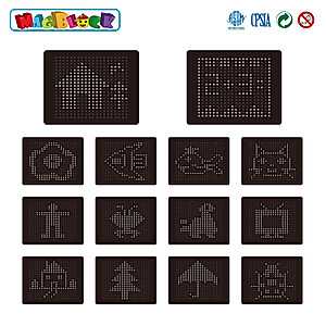 MAGBLOCK Magnetic Drawing Board Kids Writing Pad with Magnet Pen, Portable Educational Toys for Toddlers Kids Boys and Girls,Gifts Ideal for Travel and Road Trips (8.58in x6.89in)