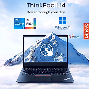 Lenovo ThinkPad L14 Bussiness Laptop, IPS Anti-Glare 14" FHD Touch Screen, Intel i5 Upto 4.2GHz, Intel Iris Xe Graphics, 20GB RAM, 1TB PCIe SSD, Windows 11 Pro with Bundled Accessories