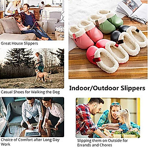 TooTu Waterproof Slippers Women Men Plush Lined Clogs Winter Garden Shoes Warm House Slippers Indoor Outdoor