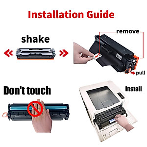 NoahArk 1 Pack CF410A Compatible 410A Toner Cartridge Replacement Work for HP Color Laserjet Pro M452dn M452nw M452dw, MFP M477fdn M477fdw M477fnw Printer High Yield (1 Pack Black)