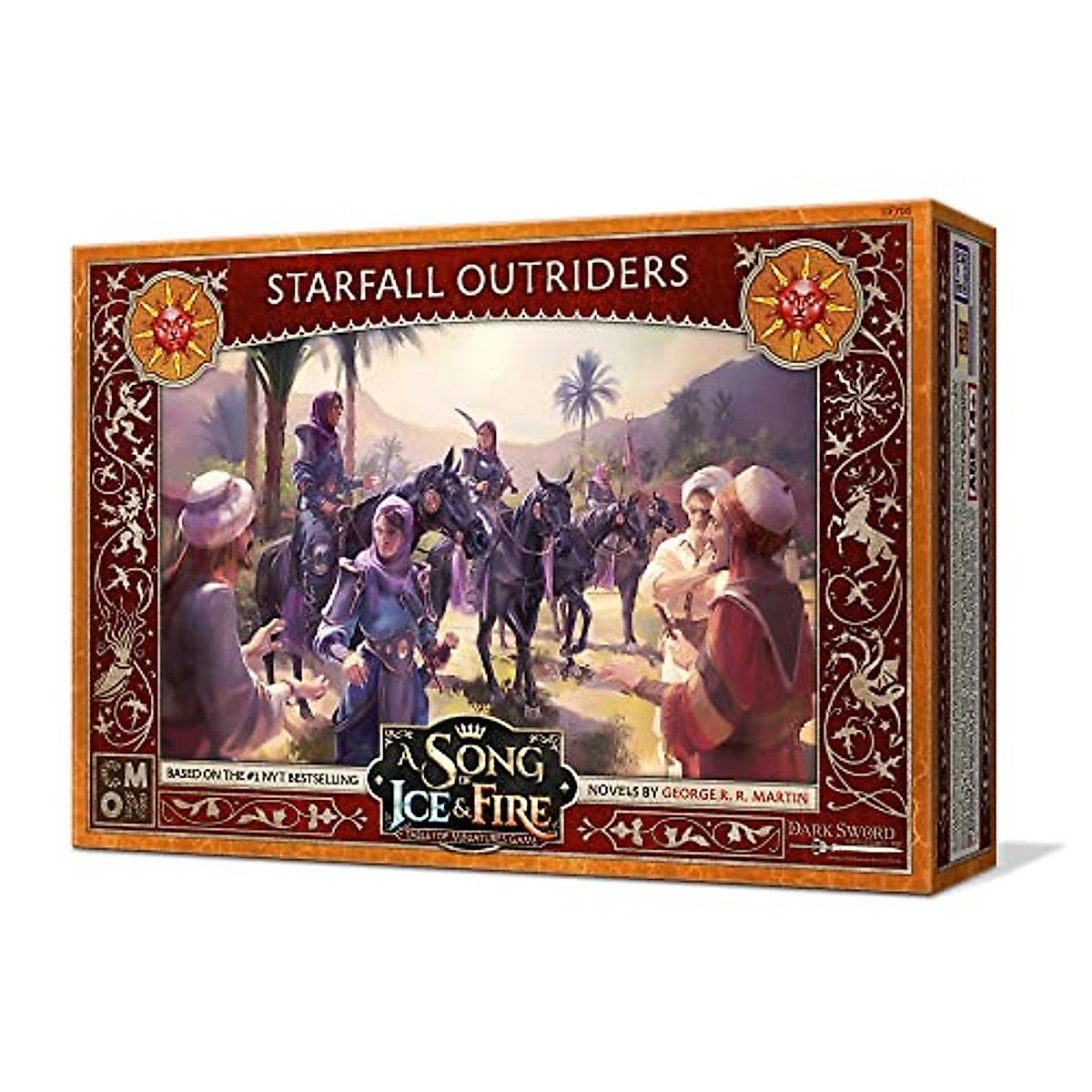 CMON A Song of Ice and Fire Tabletop Miniatures Game Sand Starfall Outriders Unit Box - Swift Cavalry of The Dornish Sands, Strategy Game for Adults, Ages 14+, 2+ Players, 45-60 Min Playtime, Made