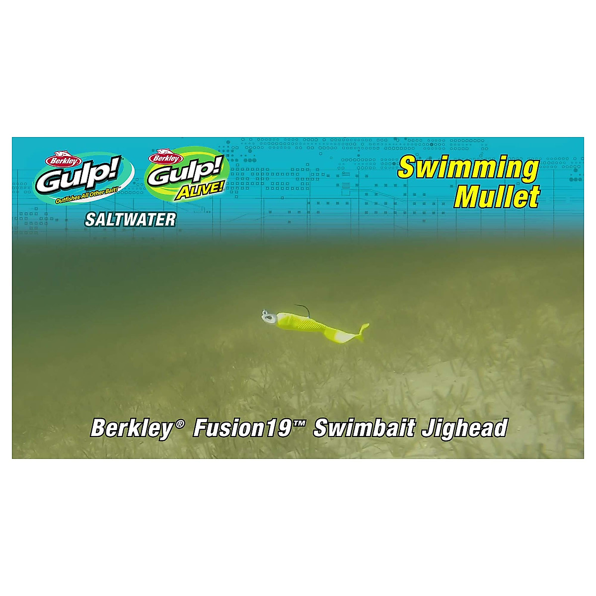 Berkley Gulp! Alive! Swimming Mullet Soft Fishing Bait, Nuclear Chicken, 6in - Pint 4x7