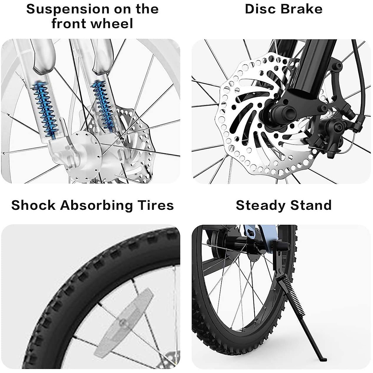 Segway Ninebot Kid’s Bike for Boys and Girls, 18 inch with Kickstand, Red