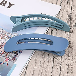 Pack of 20 Women Girls French Curved Hair Clips No Slip Hair Barrette Jaw Alligator Clip 4.5 Inches 10 Colors in Pair Plastic Hairpins for Women Styling Hairdressing Fashion Beauty Accessory