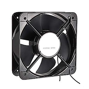 uxcell Cooling Fan 200mm x 200mm x 60mm FP-20060EX-S1-B AC 220V/240V 0.45A Dual Ball Bearings