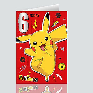 Danilo Promotions LTD Pokemon Birthday Card, 6 Today