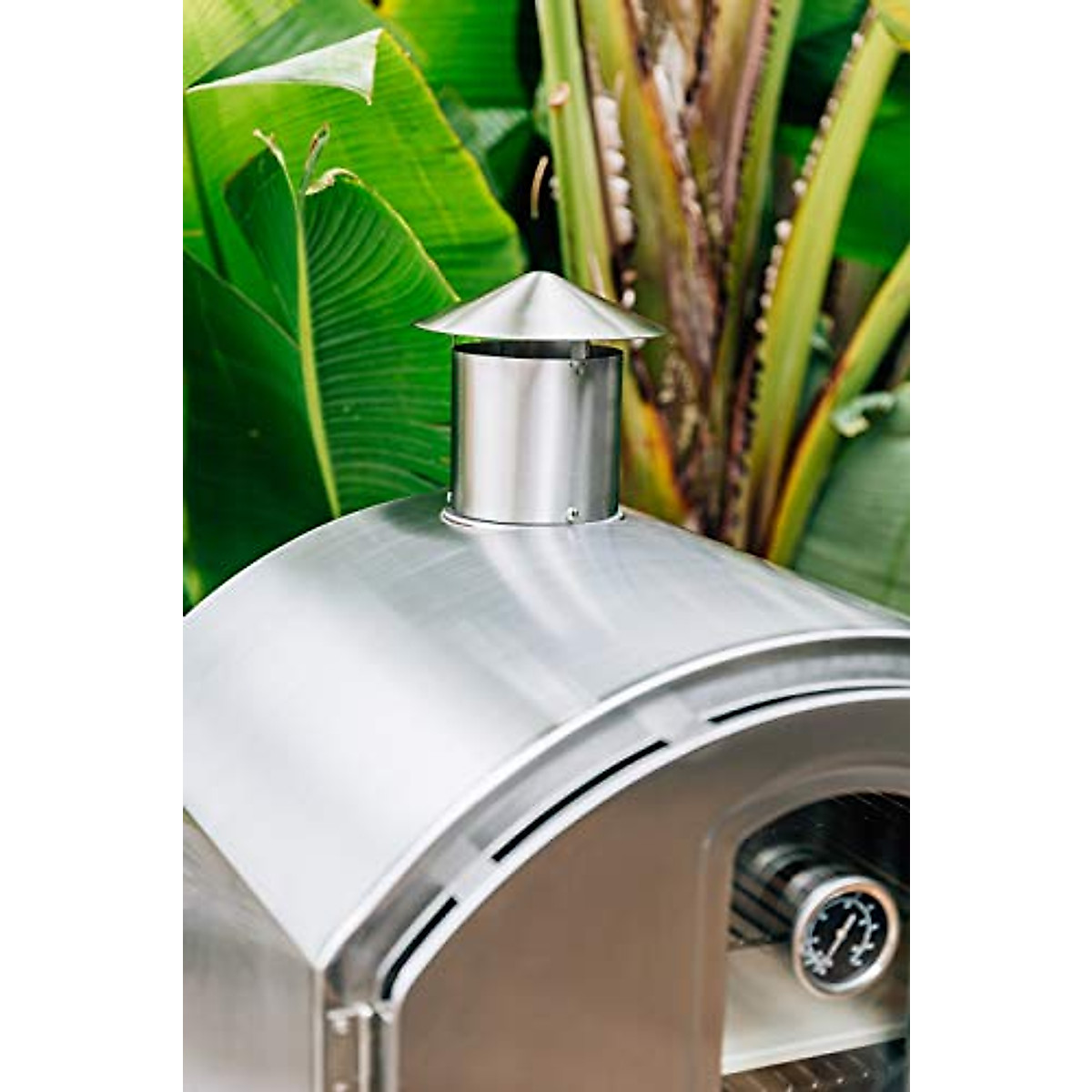 Summerset 'The Oven' Outdoor Built-in or Counter Top Large Capacity Gas Oven with Pizza Stone and Smoker Box, 304 Stainless Steel Construction, Natural Gas