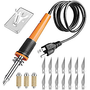 Handheld Electric Hot Knife Cutter Tool,Multipurpose Soldering Iron Tool ,Hot Knife Cutting Tool for Cutting Carving Soft Thin Styrofoam Cloth, Plastic Board, Foam, Wood