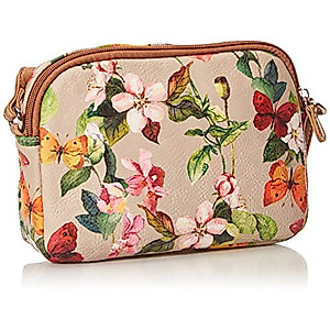MultiSac womens Multisac Mini Dynamic Crossbody Bag Cross Body, Butterfly Floral, One Size US