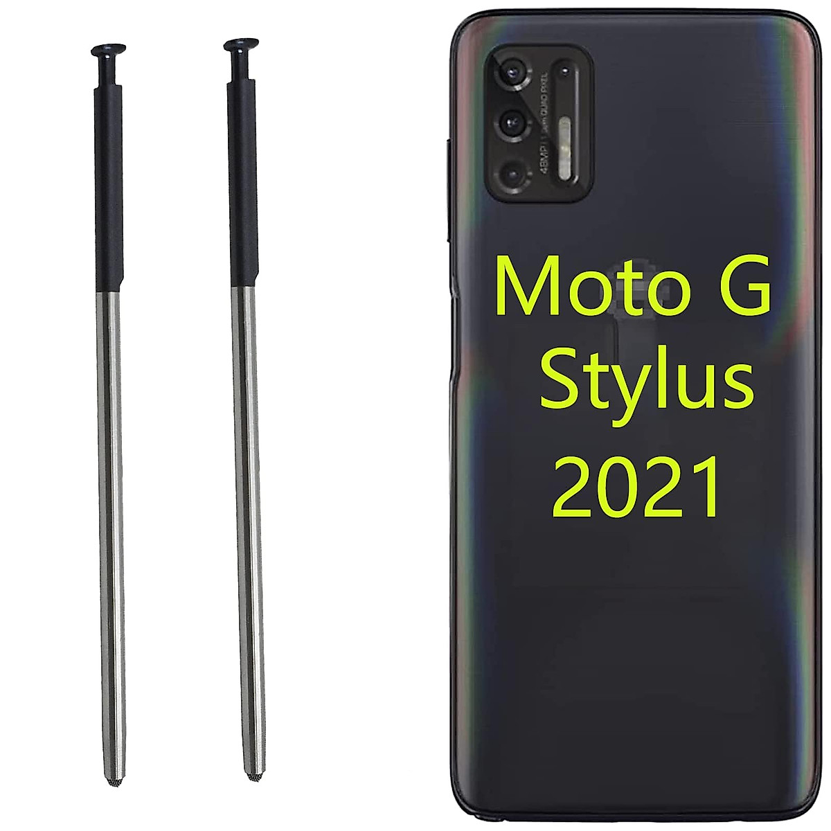 2 Pack Stylus Pen Stylus Pen Replacement for Motorola Moto G Stylus 2021 XT2115 All Verison S Pen Black, Not for G Stylus 5G(2021)