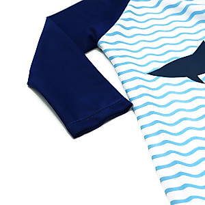 Boys Two Piece Rash Guard Swimsuits Kids Long Sleeve Sunsuit Swimwear Sets 9T