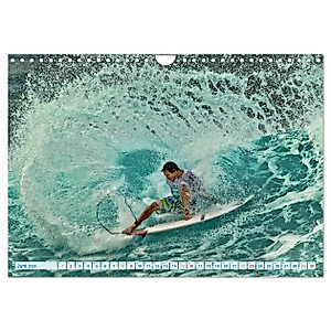 Surfing - water, wind and cool guys (Wall Calendar 2024 DIN A4 Landscape), CALVENDO 12 Month Wall Calendar