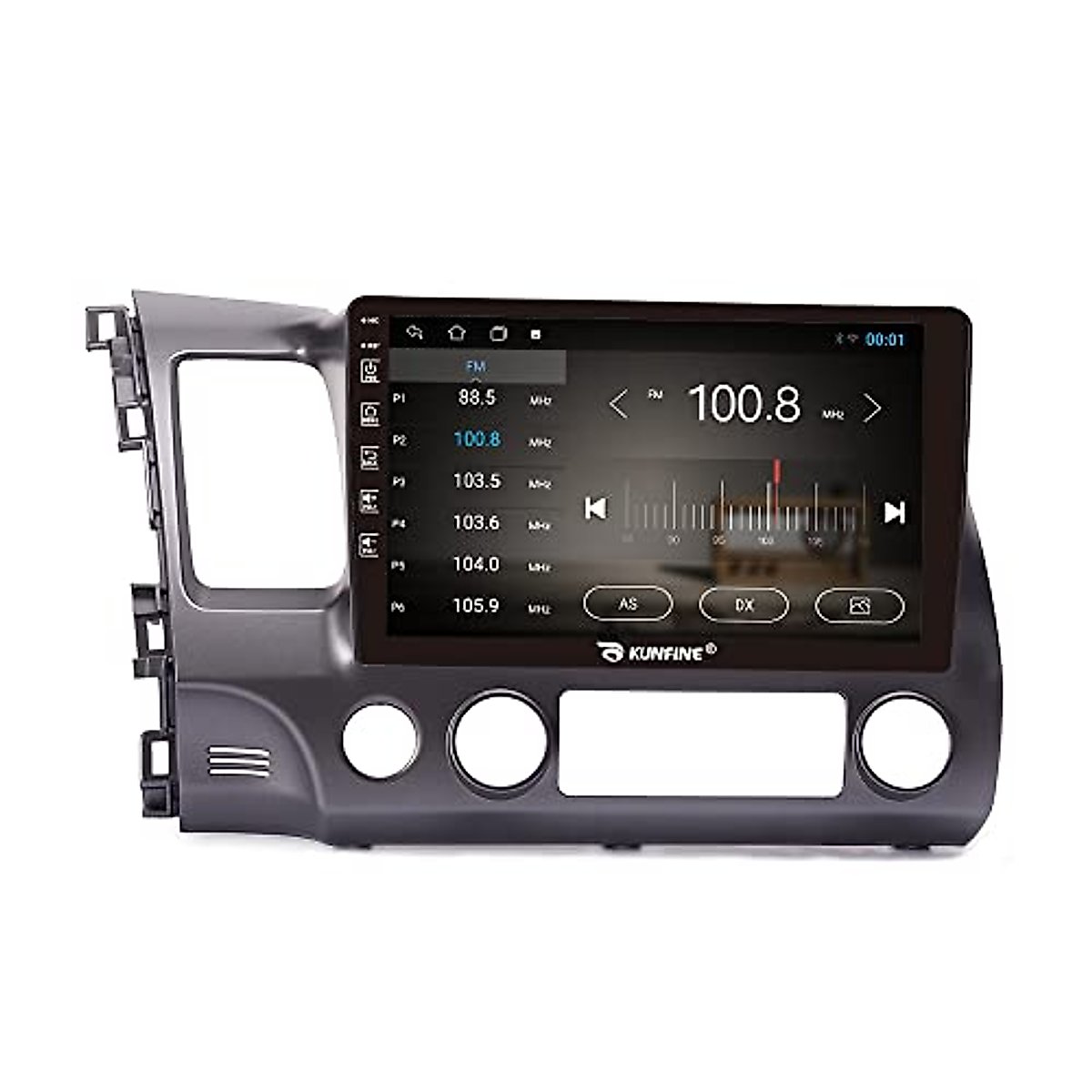 KUNFINE Android Radio CarPlay &Android Auto Autoradio Car Navigation Stereo Multimedia Player GPS Touchscreen RDS DSP BT WiFi Headunit Replacement for Honda Civic 2004-2011, if Applicable