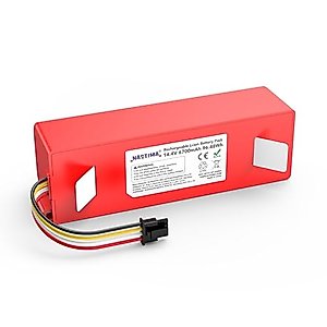NASTIMA 14.4V 6700mAh 96.48Wh Li-ion Battery Compatible with Xiaomi Roborock S50 S51 S52 S53 S55 S502 S5 Max S6 S7; T6 61 65 Full Series, Mijia 1st and 2nd Generation Replacement Battery with BMS