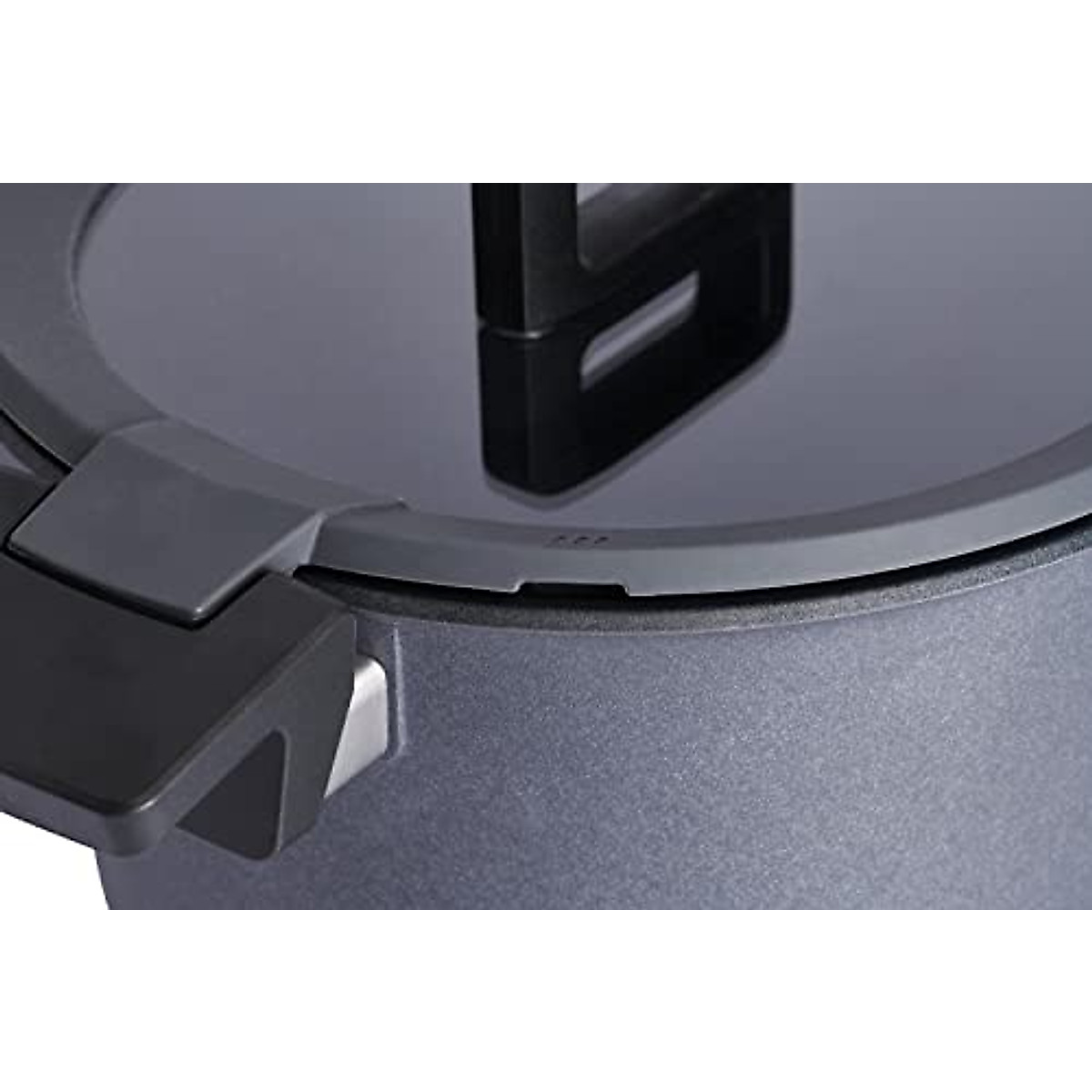 Woll Insert & Lid Concept Plus Diamond Reinforced Nonstick Stockpot with Silicone Insert and Lid, 8-Quart, 11-Inch Diameter, Gray