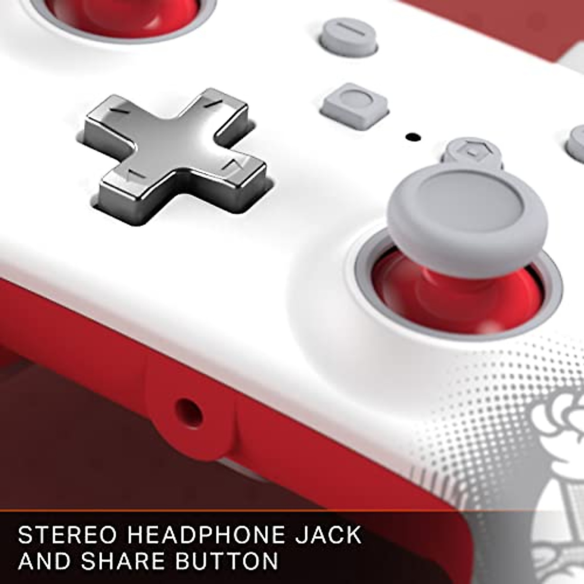 PowerA Enhanced Wired Controller for Nintendo Switch - Mario White