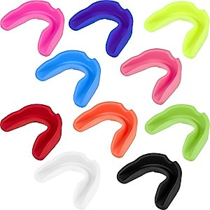 BBTO 20 Pcs Sports Mouth Guards Football Mouth Guard Athletic Mouth Guard Mouthguard for Sports (Black,Youth)