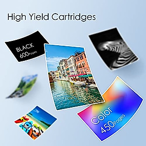 243 244 XL Ink Cartridge Combo Pack Compatible for Canon 243 244 XL Ink Cartridge Replacement for Canon PIXMA TS3120 TS3122 MX492 MG2525 MG2522 TR4520 Printers (1Black 1Tri-Color, 2PK)