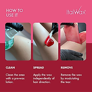 Italwax Rose - 1kg / 2.2lb - Hard wax beads for hair removal - Natural formulation ideal for all skin type - Unscented - Recommended for Bikini Area and Armpits