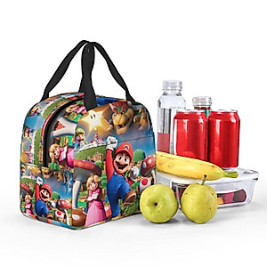 Awetmud Cartoon Lunch Box Portable Lnsulation Multifunctional Lunch Bag For Office Work Picnic