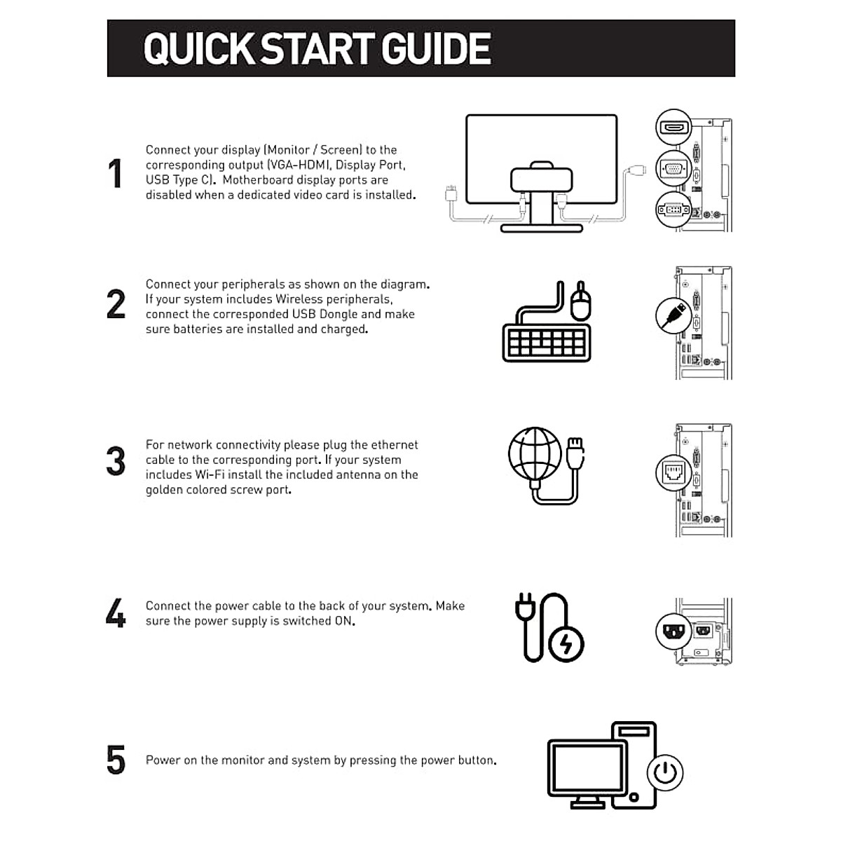 NSX Gaming PC Desktop – AMD Ryzen 5 5500 3.6 GHz, GTX 1650 D6 Ventus XS, 512GB M2 NVME, RGB RAM 16G DDR4 3600, 650W 80PLUS Bronze PSU, Windows 11 Home 64-bit Built in USA