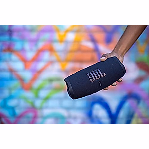 JBL CHARGE 5 - Portable Waterproof (IP67) Bluetooth Speaker with Powerbank USB Charge out, 20 hours playtime, JBL Partyboost (Blue)