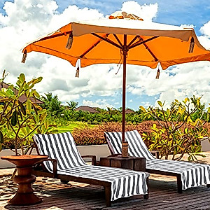 2 Packs Pool Beach Lounge Chair Towel Covers 30 x 85 Inch Microfiber Chaise Chair Towel Cover Portable Stripe Chair Cushion for Summer Lounger Sunbathing Hotel Outdoor (Gray)