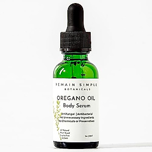 Oregano Oil Body Serum - All Natural Potent Formula to Help Nourish and Heal The Skin & Treat Eczema, Ringworm, Jock Itch, Cracked Skin, Nail Fungus and Much More - Vegan Made in The USA