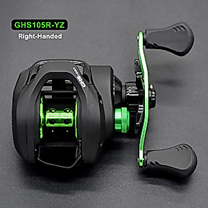 CAMEKOON Baitcasting Fishing Reel, Super Smooth 7.3:1 Gear Ratio, Magnetic Braking System, 20LB Powerful Drag, Low Profile Casting Reel, Left/Right Handed
