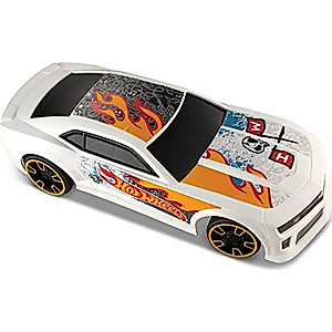 Hot Wheels RC White Zl1 Camaro, Full-Function Remote-Control Toy Car, High-Performance Engine, 2.4 Ghz with Range of 65Ft