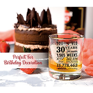 Kies®Gift- 1993 30th Birthday Gifts for Men and Women Personalised Whiskey Glass 30th Birthday Decorations 30th Gifts for Couple 30th Gifts for Brother Gift for Husband 30th Birthday Gifts for Him
