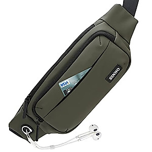 SINNO Fanny Packs for Women Men Belt Bag Gifts for Travel Running Sport Workout Hiking Crossbody Fashion Waist Packs Phone Bag Wallets Purse Carrying All Phones