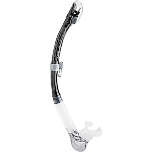 Cressi Alpha Ultra Dry snorkel (black/Silver) (ES258055)