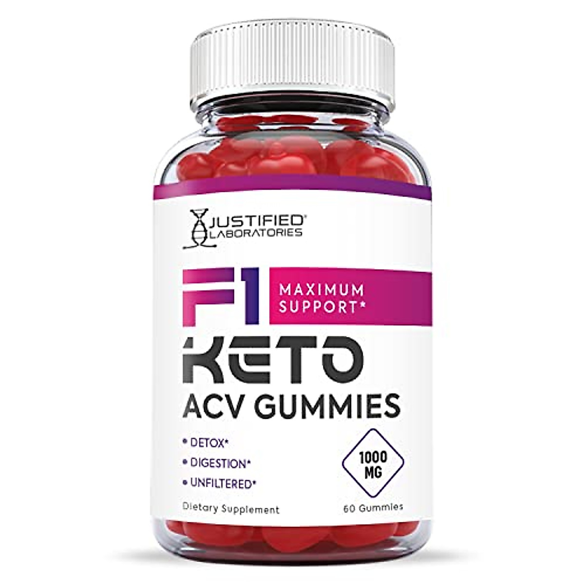 (3 Pack) F1 Keto ACV Gummies 1000MG with Pomegranate Juice Beet Root B12 180 Ketos Gummys