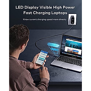 Baseus USB C Cable, [2-Pack 6.6ft+6.6ft] 100W PD 5A QC 4.0 Fast Charging USB C to USB C Cable, Zinc Alloy Nylon Braided Type C Cable for Samsung S21 S20 Note 20 iPad Pro MacBook Pro Google Pixel etc