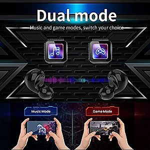 AMAFACE Ture Wireless Earbuds Gaming Bluetooth Earbuds Touch Control in-Ear Headphones with Charging Case Noise Reduction 36H Playtime Stereo Kids Earphones,no delay Sports Earbuds for iPhone/Android