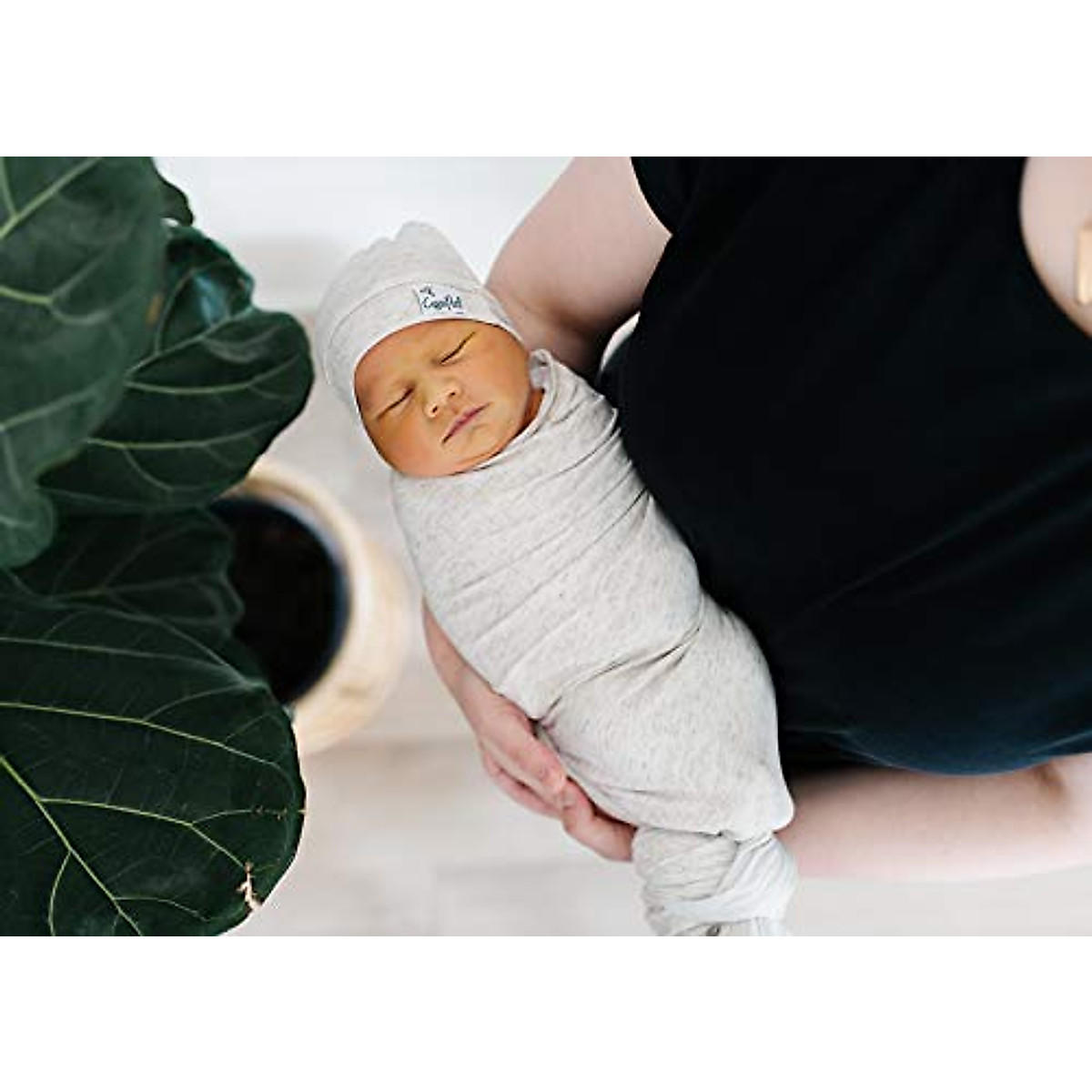 Copper Pearl Baby Swaddle Blanket - Premium Knit Baby Blanket, Large Soft Stretchy Receiving Blankets for Baby Boy and Girl, Swaddles for Newborn, Infant, and Toddler (Oat)