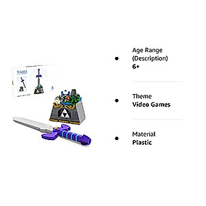 The Master Sword Building Kit, Micro Hyrule Building Blocks Set, Unique BOTW Decorations and Building Toys Gifts for Boys Kids Ages 6-12 Year Old (388 Pieces)