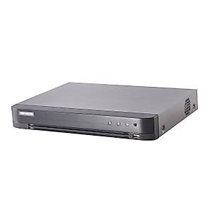 Hikvision H.265 Pro+ Turbo HD 8MP 8CH DVR 4K HDMI Supports up to 8MP TVI/ 5MP AHD/ 5MP CVI/Plus 8-CH 8MP IP CAM, 1-Sata HDD (HDD not Included)