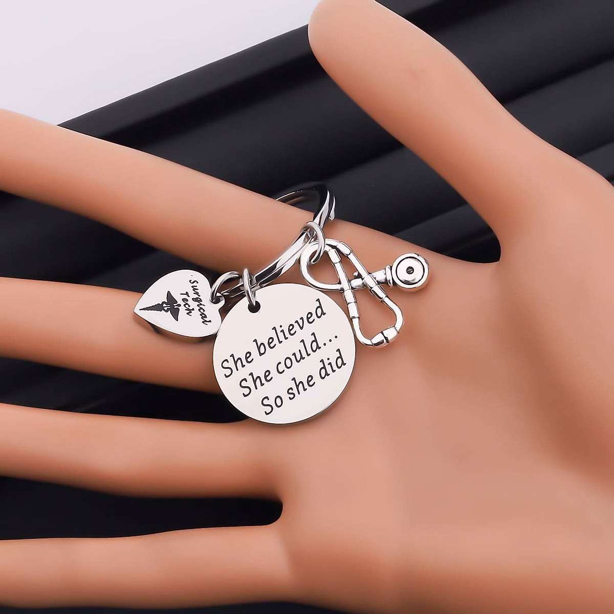 BLEOUK Surgical Tech Gift She Believed She Could So She Did Surgical Tech Inspirational Gift (Surgical Tech)