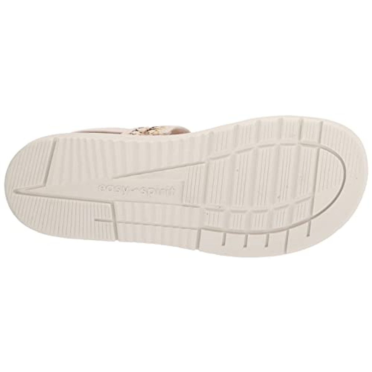 Easy Spirit Women's RAINA8 Wedge Sandal, Beige 110, 10 Wide