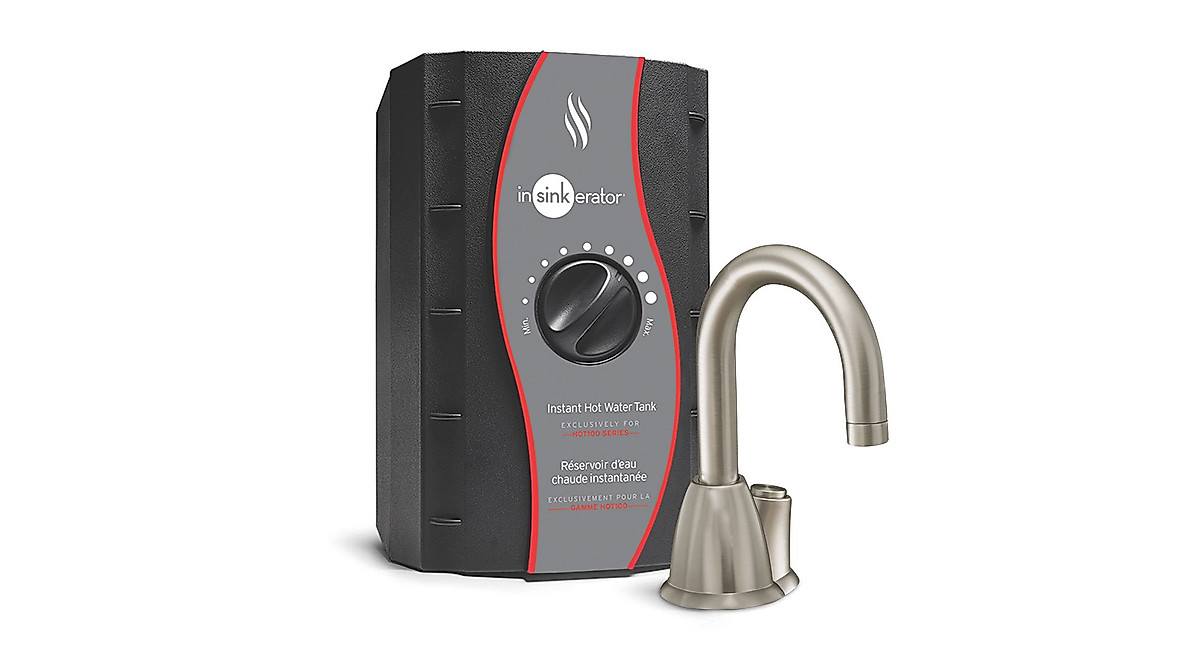 InSinkErator HOT100SN-SS Instant Hot Water Dispenser with Stainless ...
