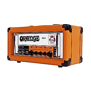 Orange OR15 15-Watt Single Channel, Compact Tube Guitar Amp Head with Instrument Cable and Austin Bazaar Polishing Cloth