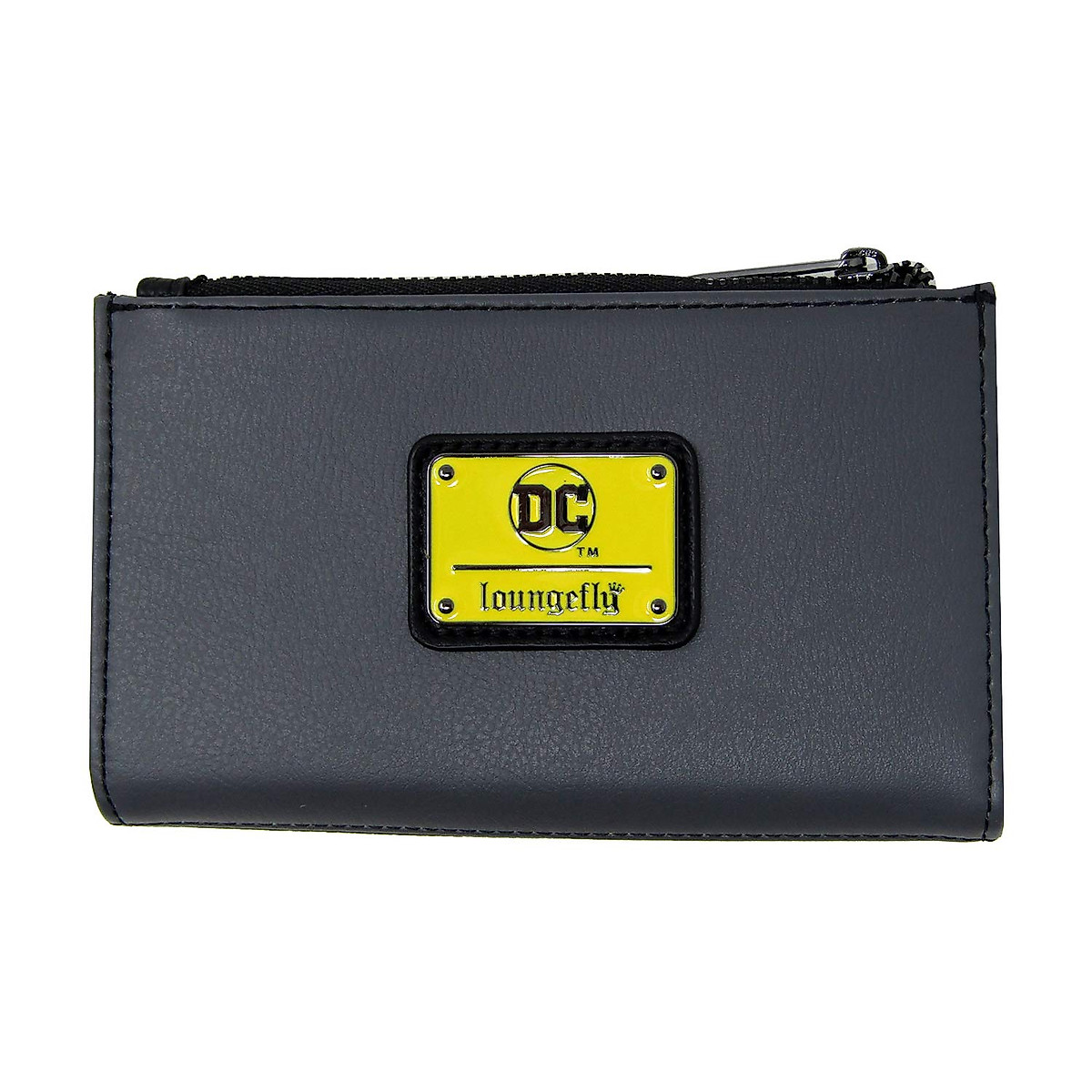 Loungefly x Batman Bat-Signal Gotham City Skyline Flap Wallet (Grey Multi, One Size)