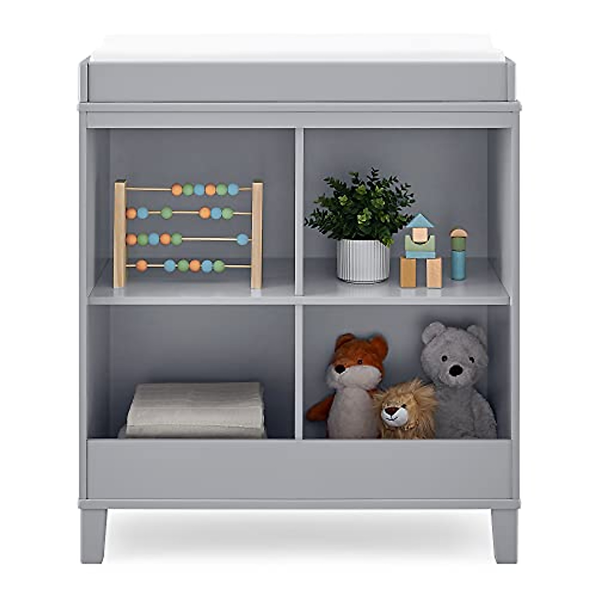 Delta Children Huck Convertible Changing Table, Grey