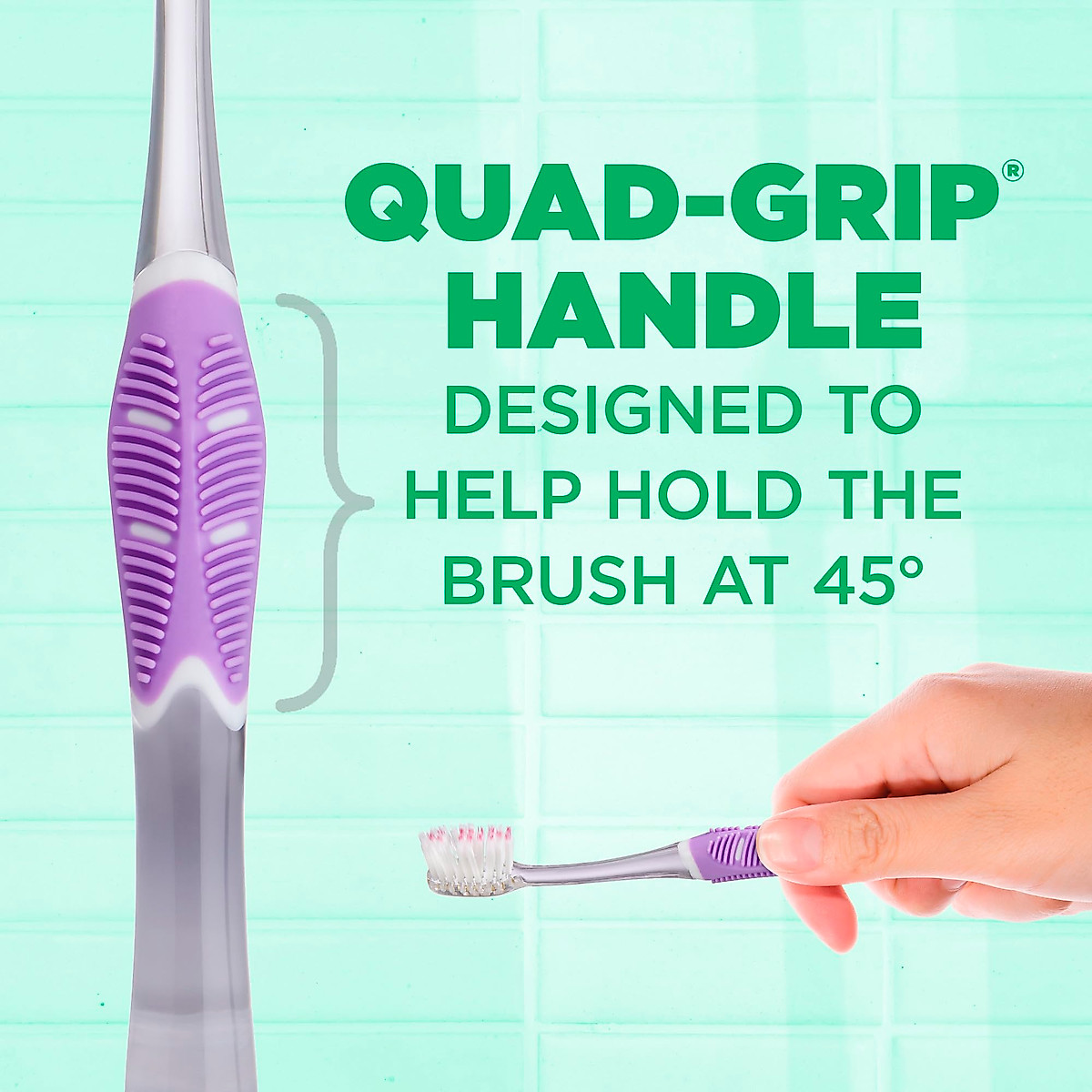 GUM Technique Deep Clean Sensitive Toothbrush, Compact Head & Ultra Soft Tapered Bristles for Adults with Sensitive, 1ct (12pk)